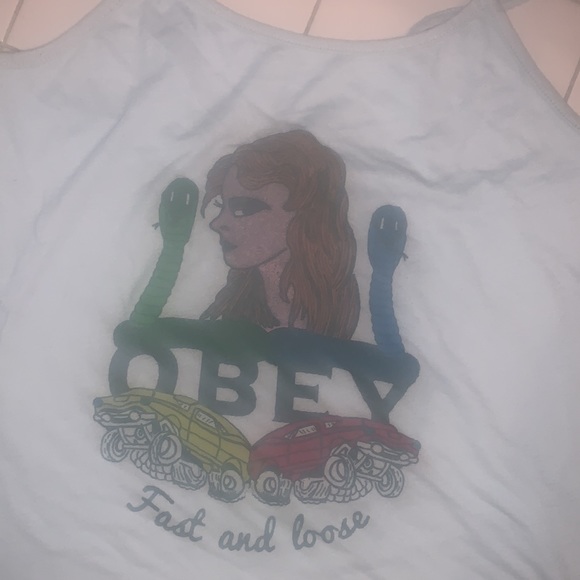Obey | Tops | Batch Of Sm Med Tank Tops More Bart Simpson Obey Freebies ...